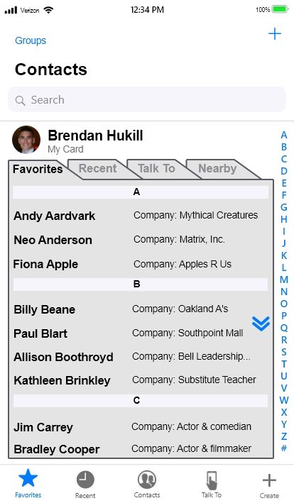 UI/UX Design Mockup Samples – Brendan Hukill